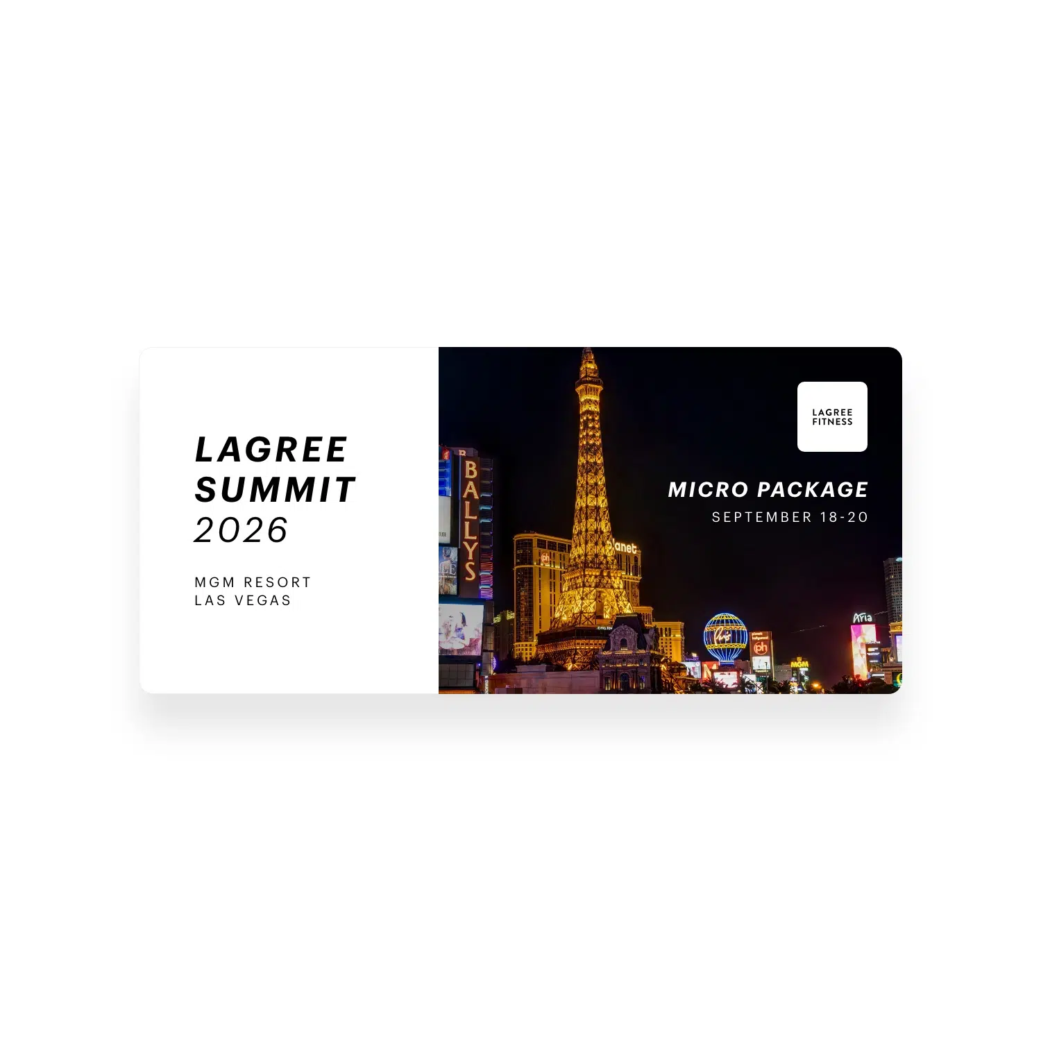 Micro Package (Lagree Summit 2026) - Lagree Shop | Lagree Fitness